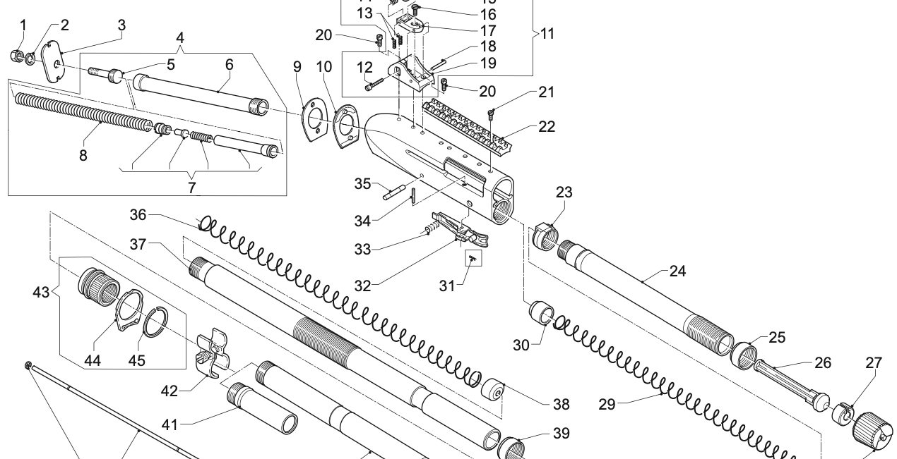 Benelli M2 Parts Diagram | Blue Fieldsports
